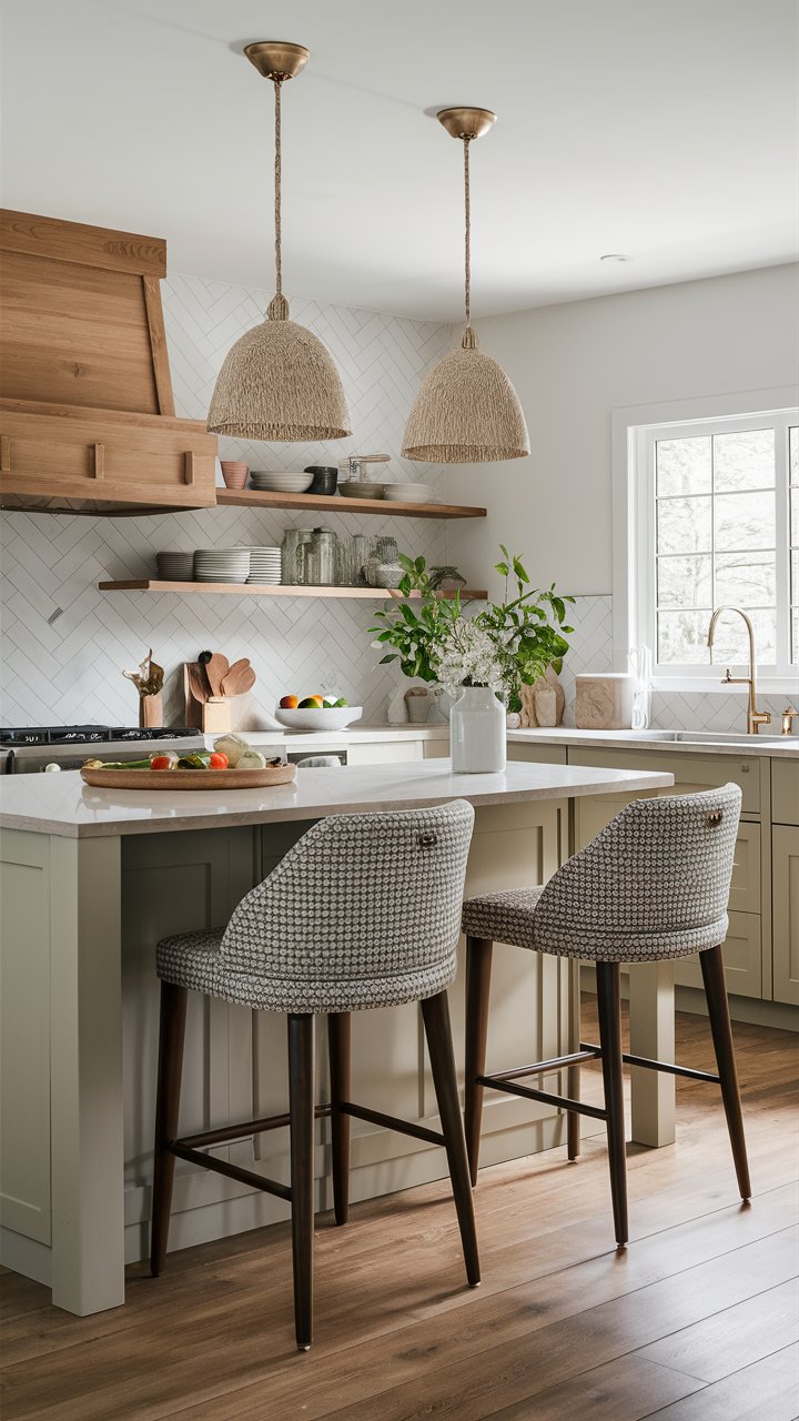 14 Cozy Small Feminine Kitchen Island Ideas - Homesnippets.com