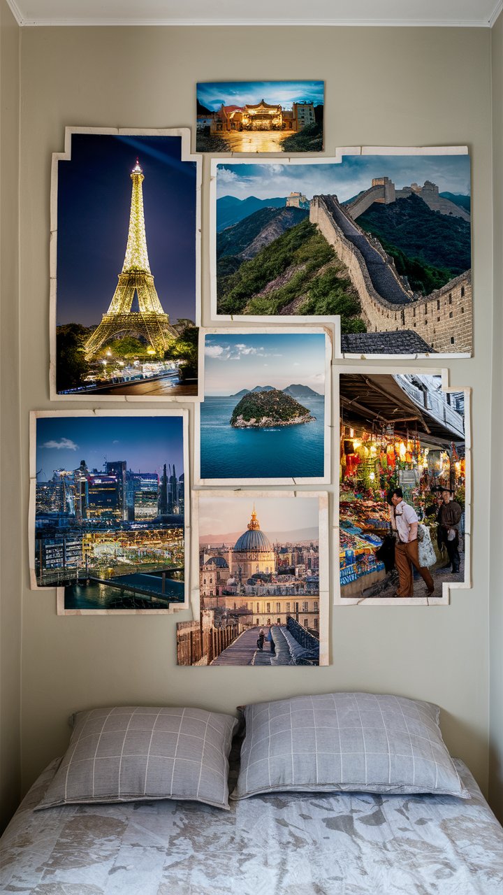 15+ Cozy Wall Collage To Decorate Your Bedroom - Homesnippets.com